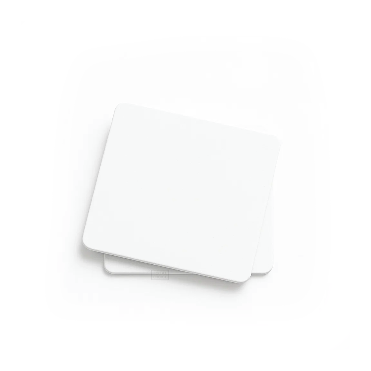 Square White Coasters Paper 95x95mm – Total Choice