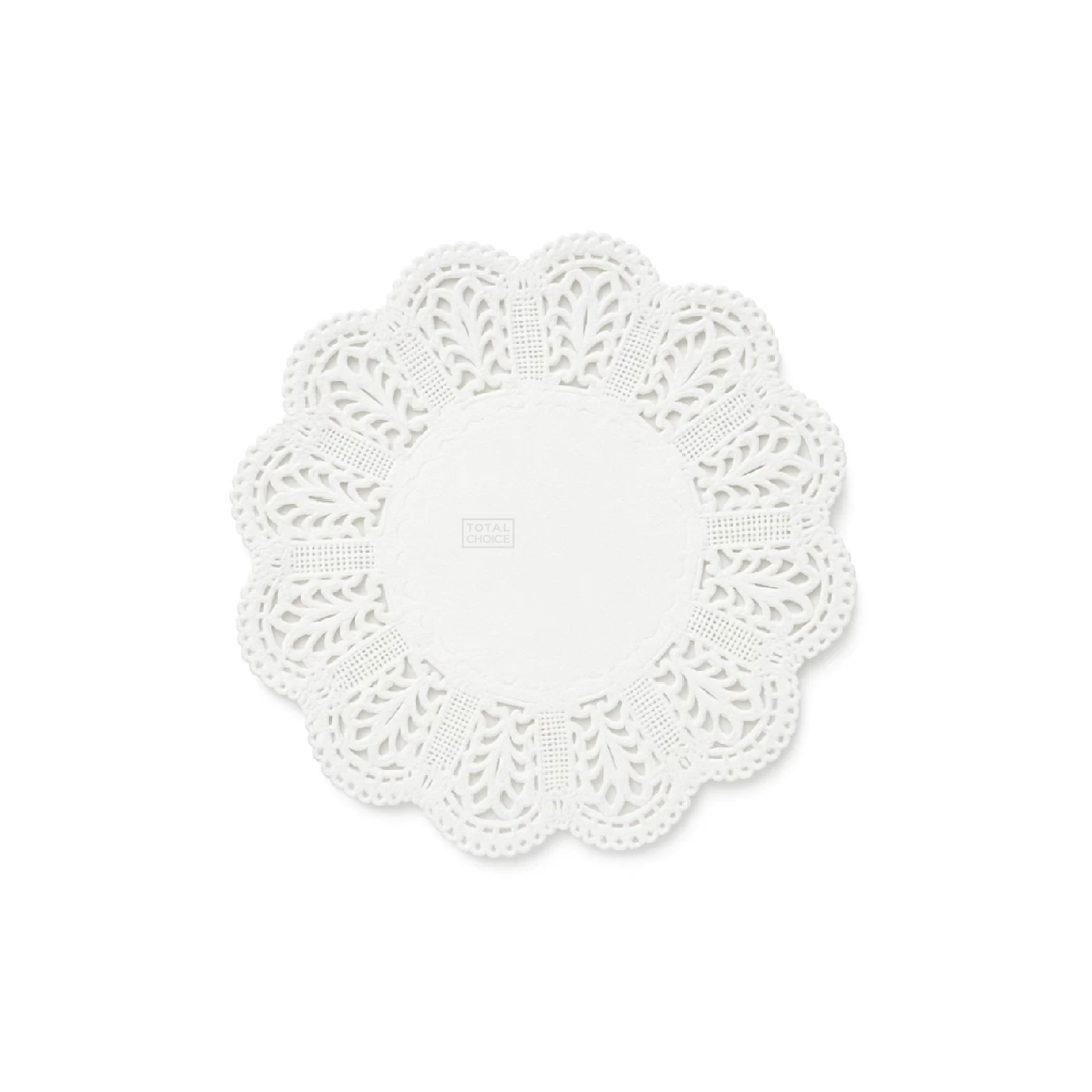 4" Round Paper Doyleys – Lace Design (250 Pack) – Total Choice