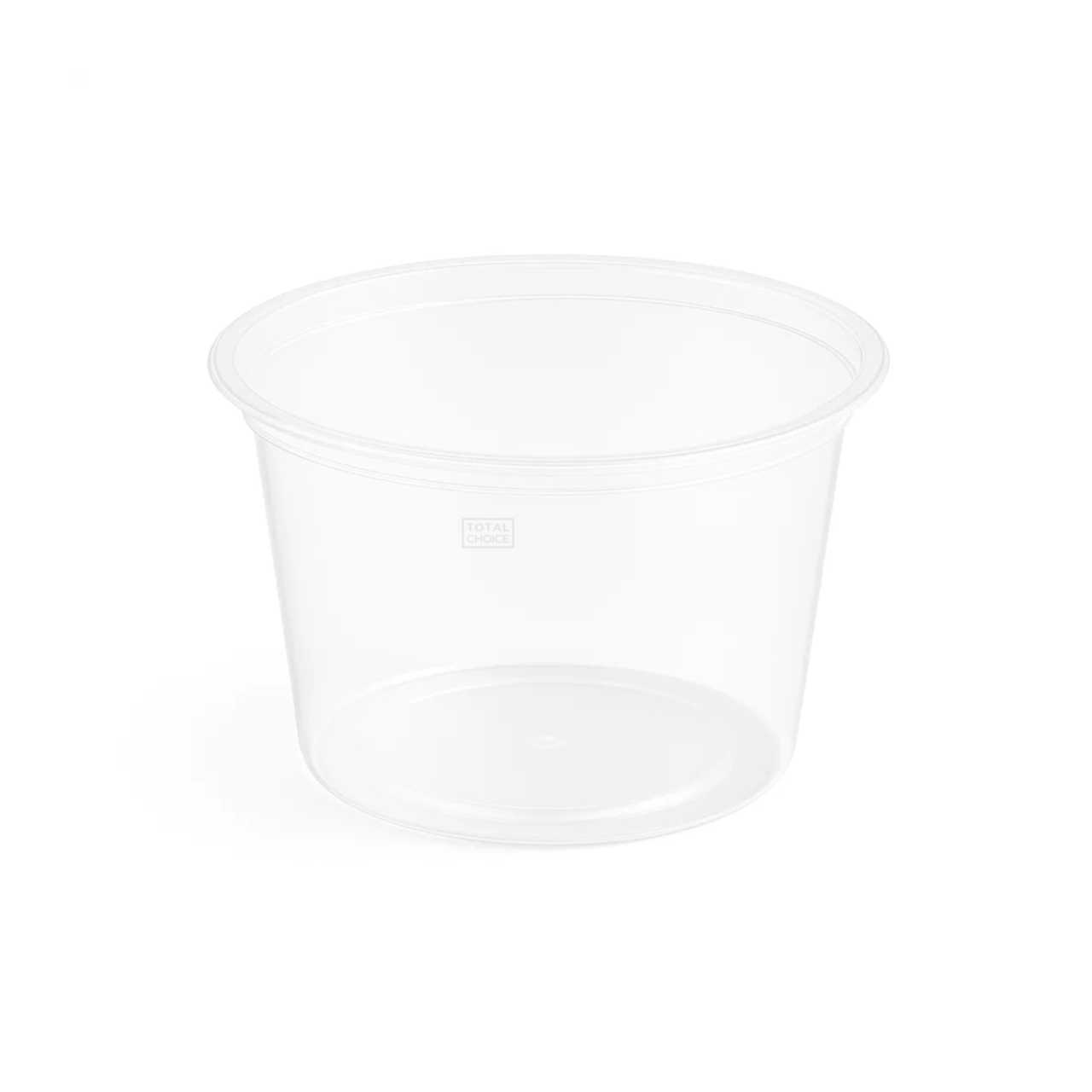 Genfac Round 700ml Plastic Container – (50 Pack) – Total Choice