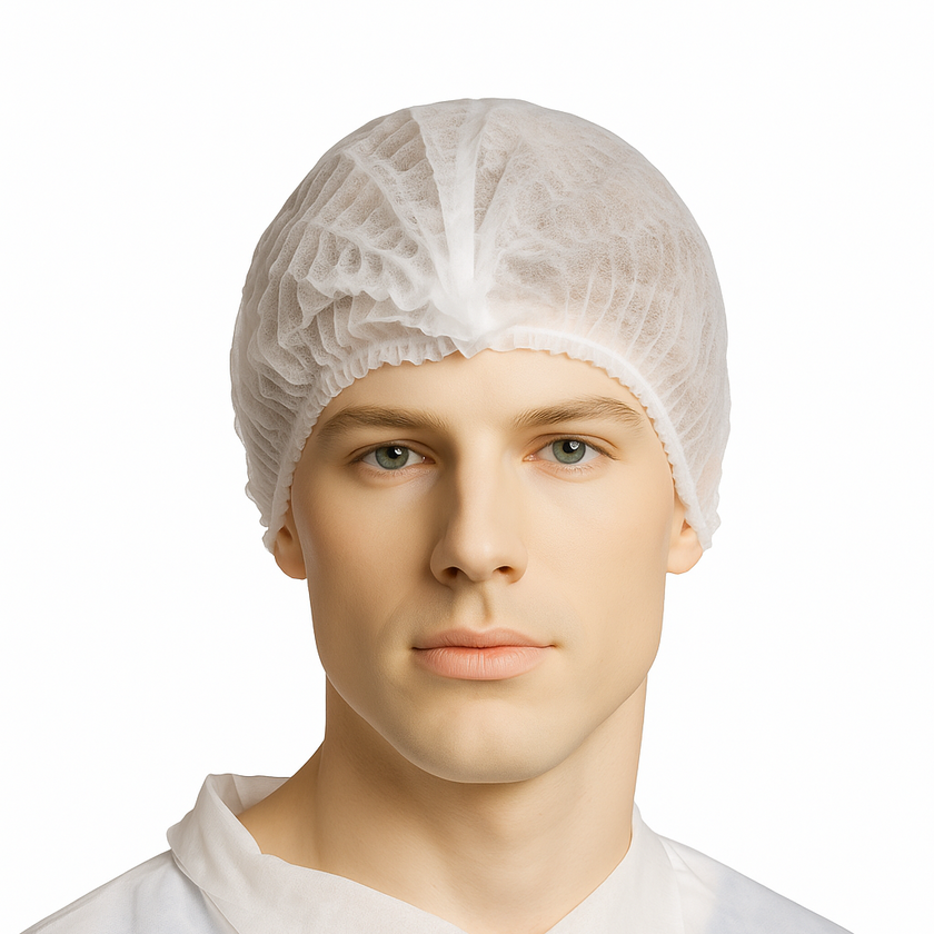White Crimped Hair Nets – Pack of 100 Disposable Nets – Total Choice