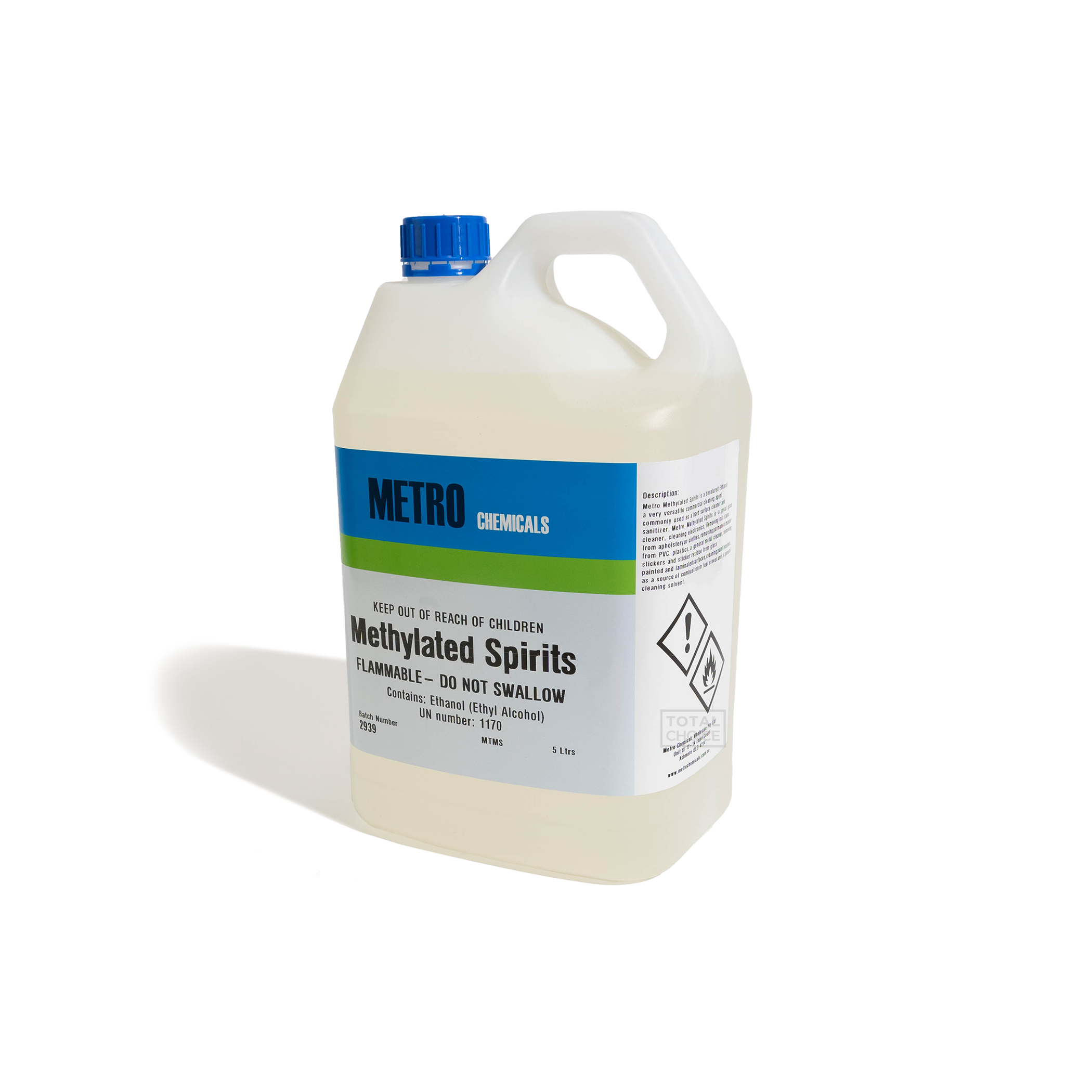 Methylated Spirits – Bulk 5L & 20L – Total Choice
