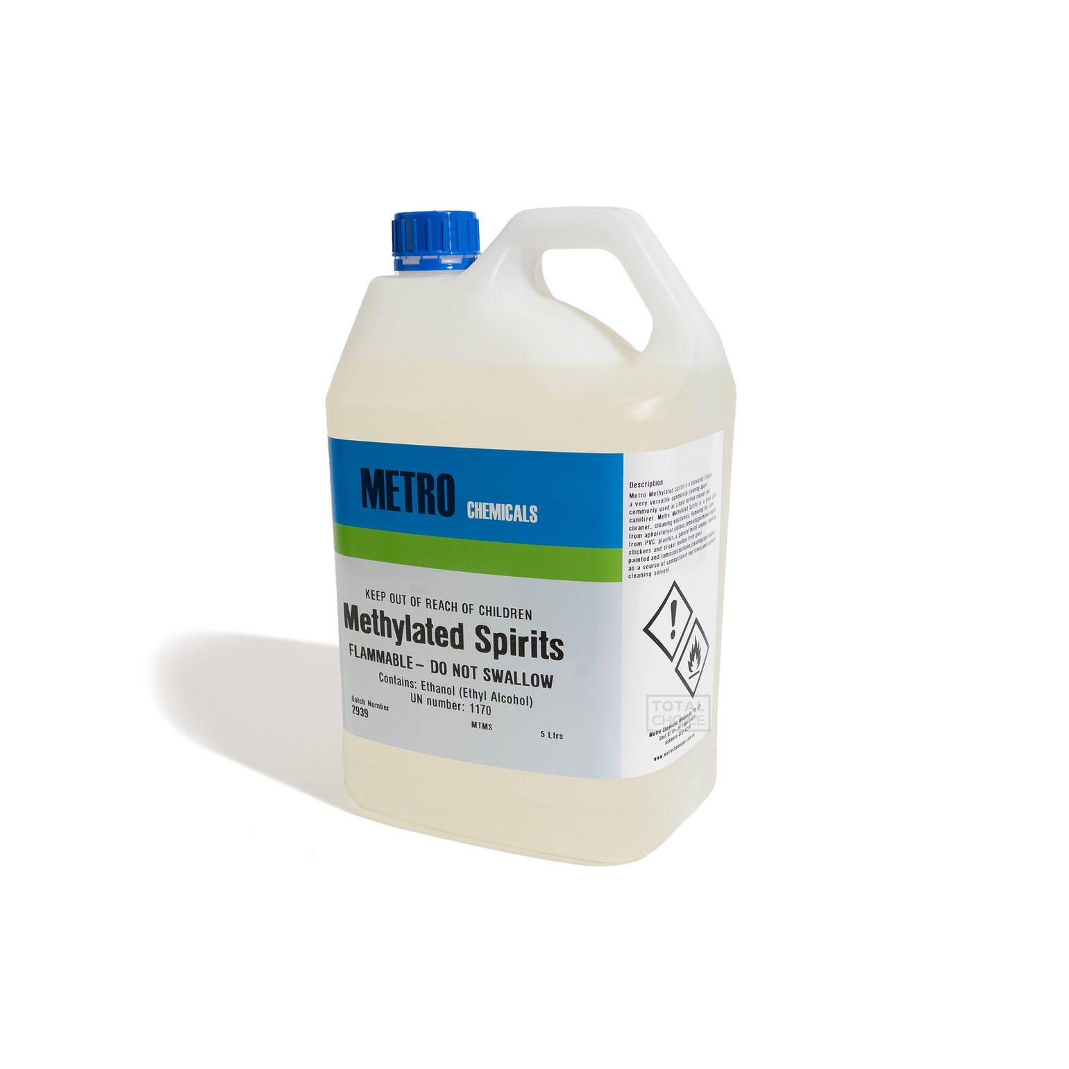 Methylated Spirits – Bulk 5L & 20L – Total Choice