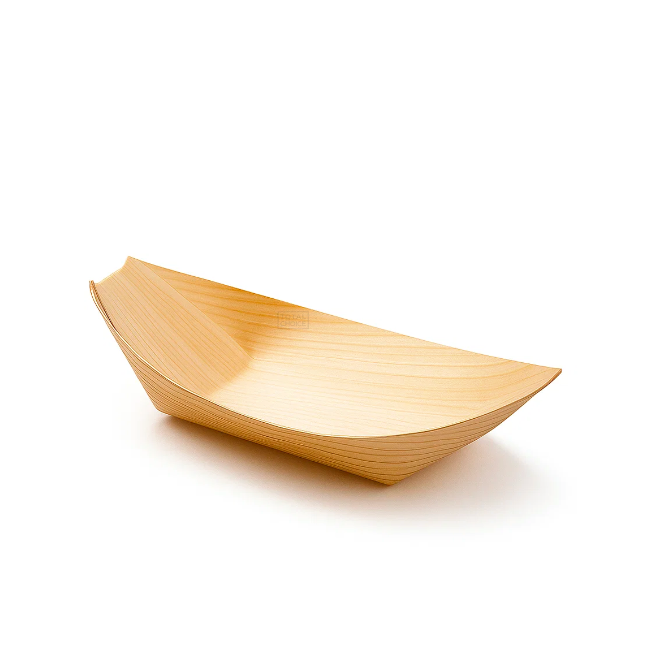 90x60mm Pine Food Boats – Biodegradable Serveware (100 Pack) – Total Choice
