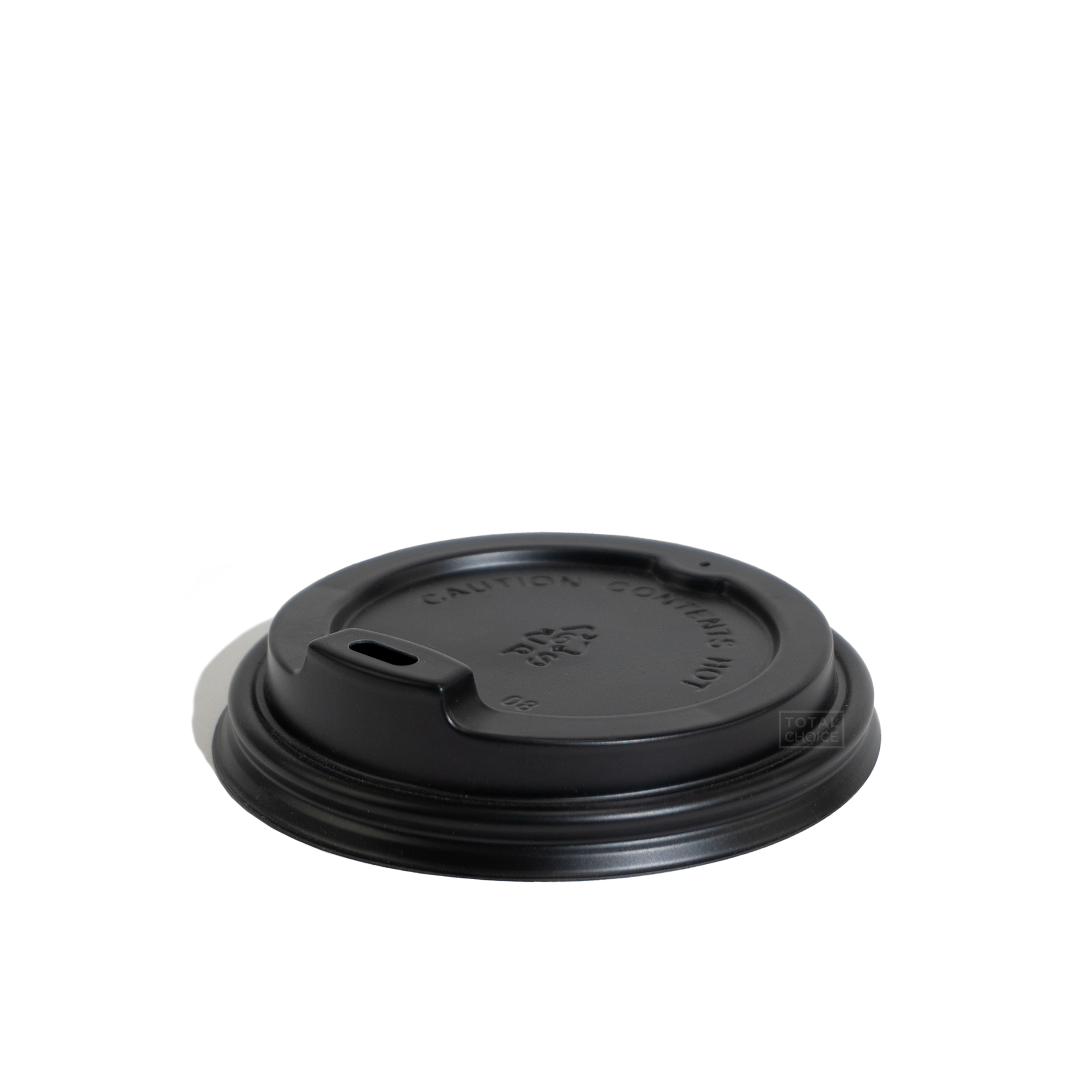 Coffee Cup Sipper Lids Black 80mm – Total Choice
