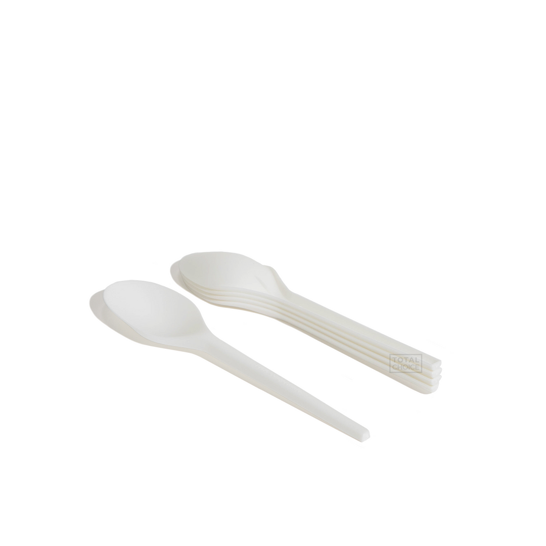 PLA Dessert Spoons | Compostable & Eco-Friendly | Pack of 100 – Total ...